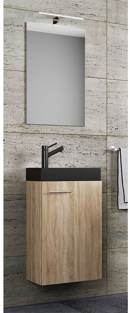 VCM 3-tlg Set Gäste WC Gästebad Waschplatz Waschtisch klein schmal ...