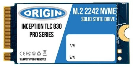 Origin Storage Inception TLC830 Pro NVMe 512GB 2242 ab 66,29 ...