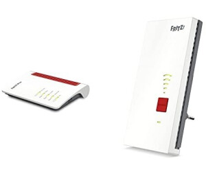 AVM FRITZ!Box 7530 AX International + FRITZ!WLAN Mesh Repeater 2400 ab ...