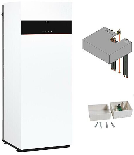 Viessmann Set Vitodens 222-F 19 kW Speicher innenbeheizt Aufbau-Kit 3,5 ...