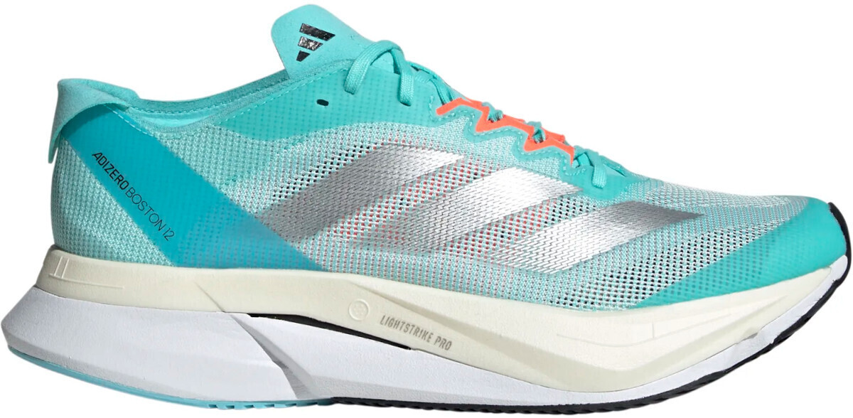 Adidas Adizero Boston 12 Women (ID6901) flash aqua/silver metallic ...