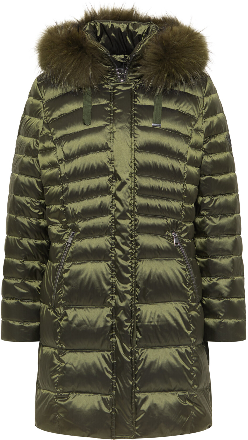 Barbara Lebek Daunenkurzmantel mit Kapuze und Pelz (10860022-63) pine ...