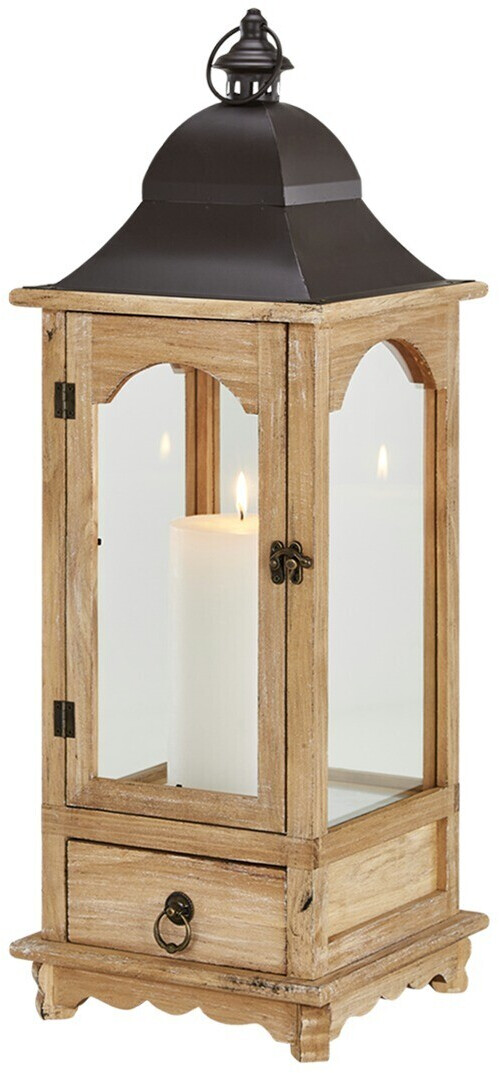 Möbel Kraft Holzlaterne mit Schubfach 68,2cm holzfarben ab 49,90 € | Preisvergleich bei idealo.de