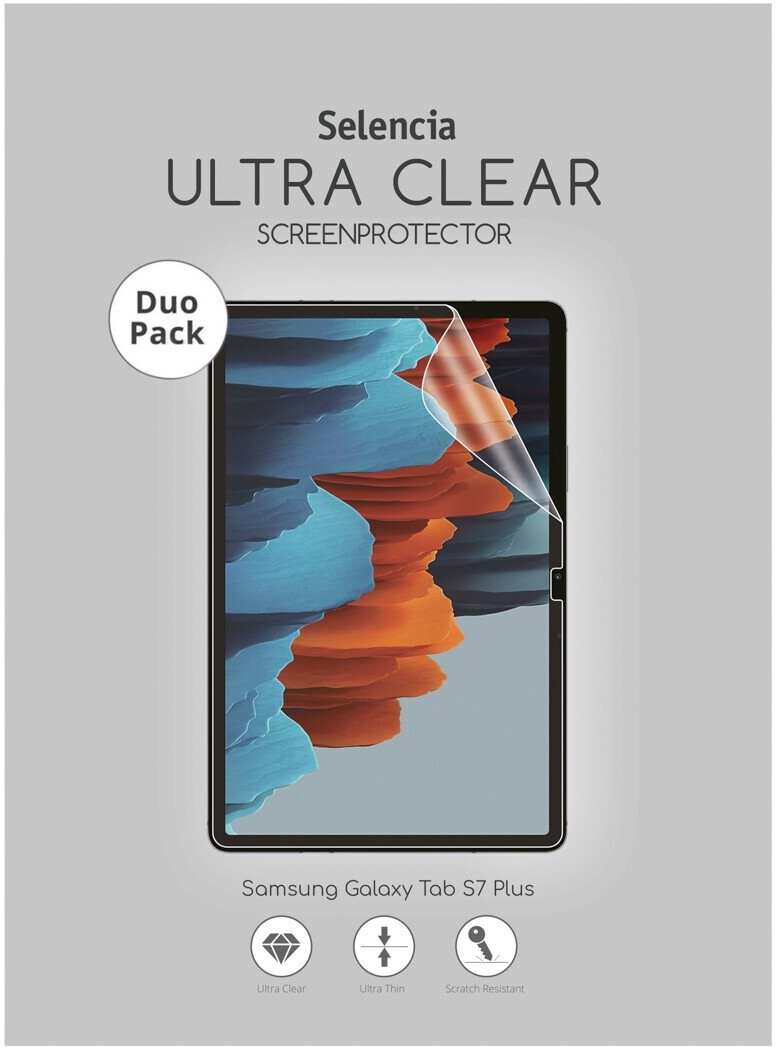 Selencia Duo Pack Screenprotector Samsung Galaxy Tab S9 Plus / S8 Plus ...
