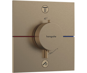 Hansgrohe ShowerSelect Comfort E Thermostat Unterputz brushed bronze ...