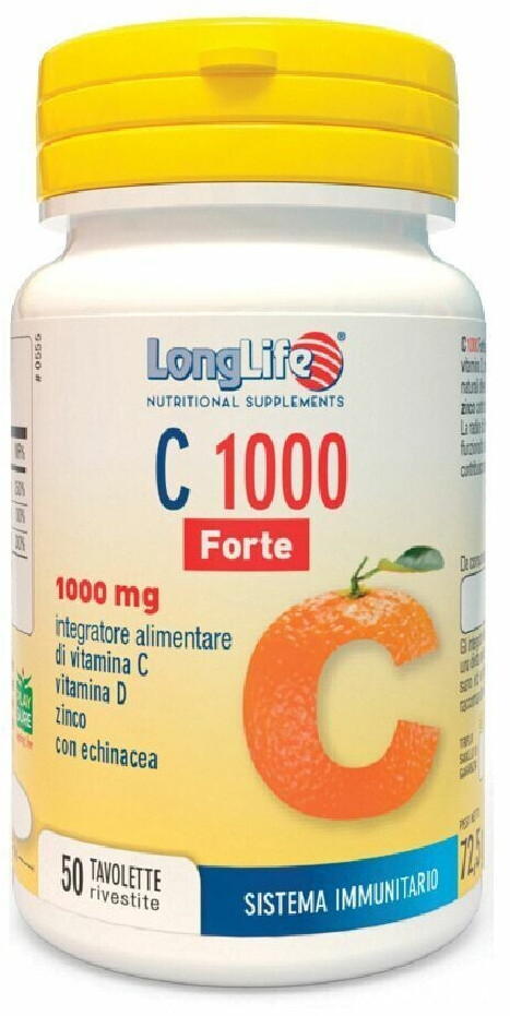 Long Life Vitamina C 1000 Forte (50 cpr) a € 12,81 (oggi) | Migliori ...