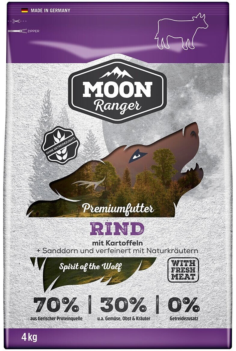 MOON Ranger Hund Trockenfutter Rind mir Kartoffeln 4kg ab 18,69 € | Preisvergleich bei idealo.de