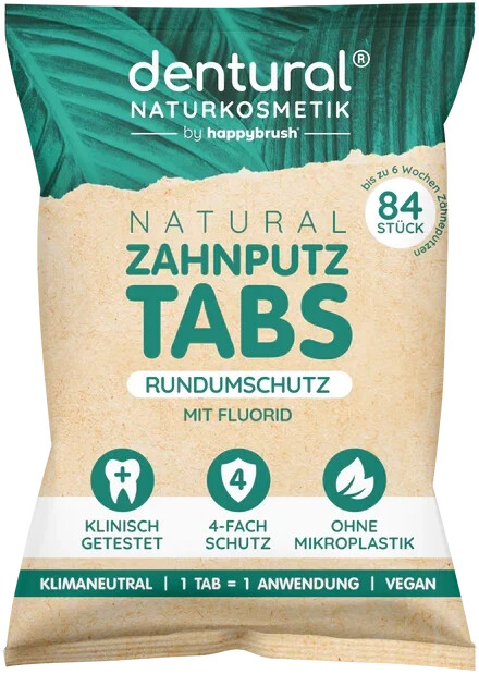 happybrush Dentural Zahnputztabs (84 Stk.) ab 2,95 € | Preisvergleich ...