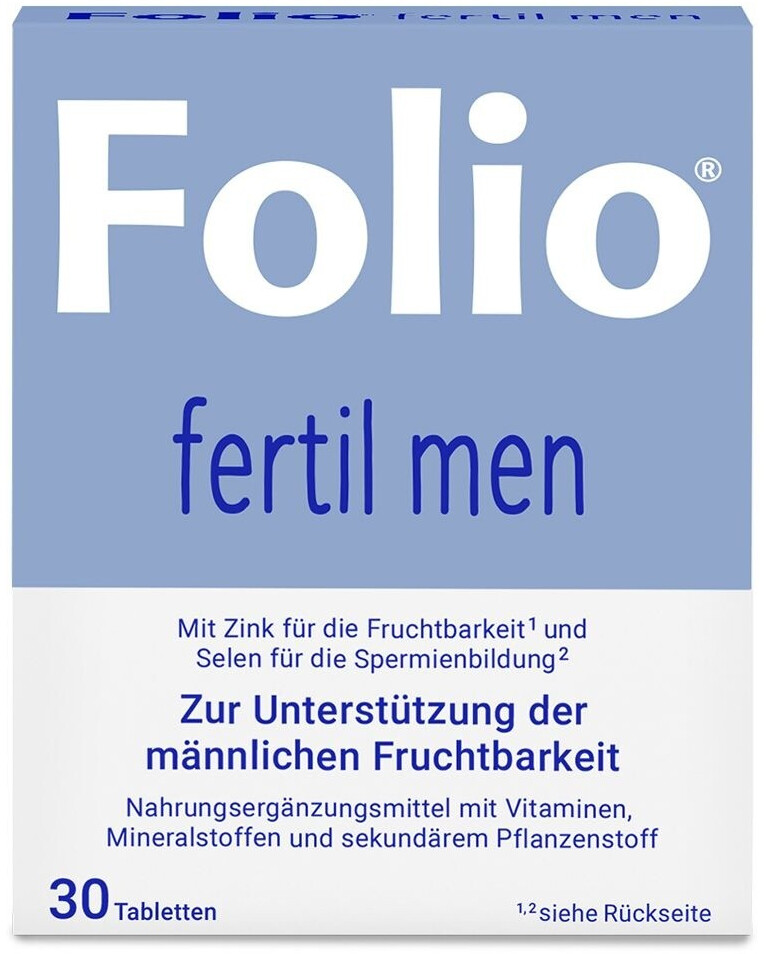 Steripharm Folio fertil Men Tabletten ab 9,59 € (Oktober 2024 Preise ...
