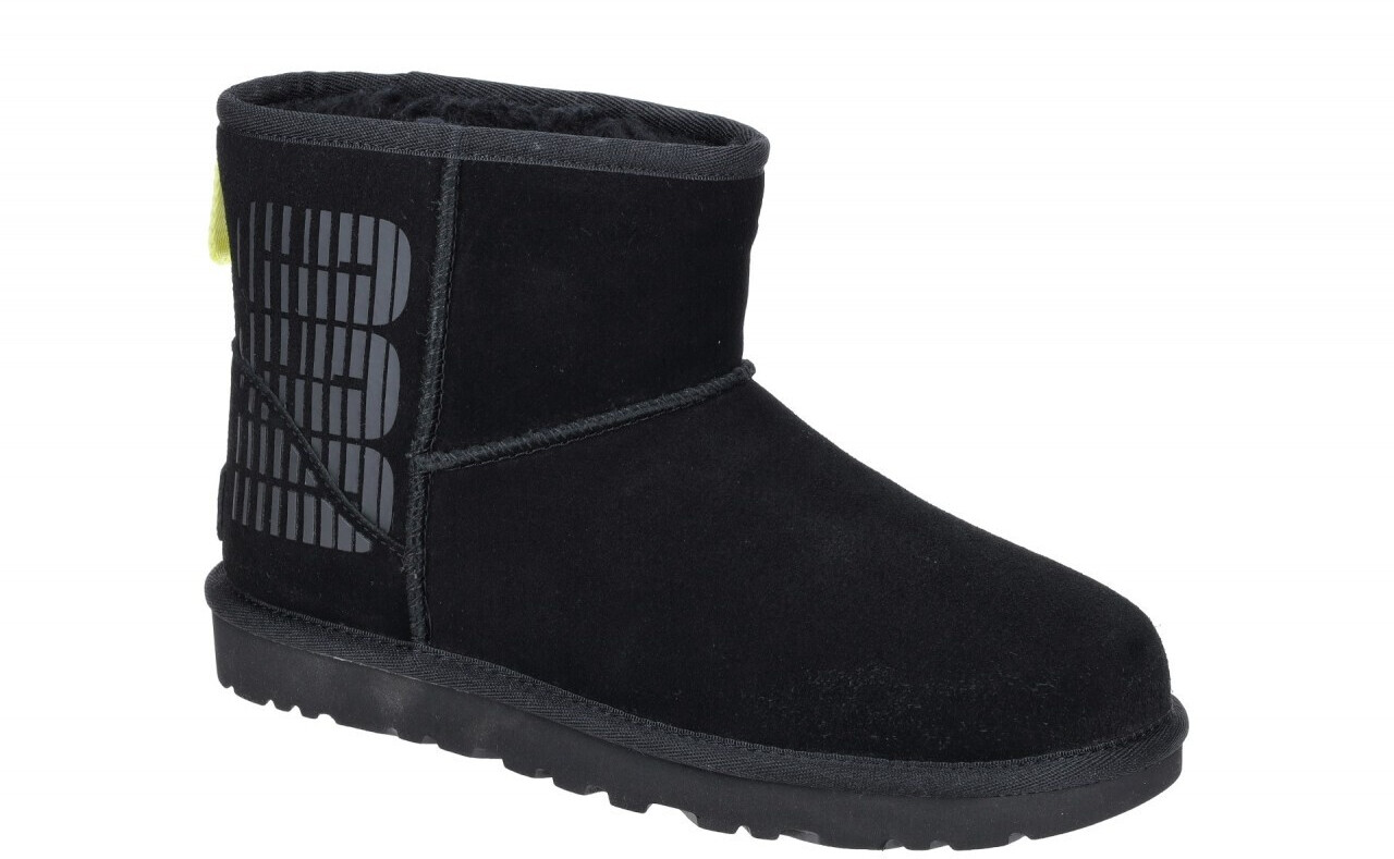 UGG Classic Mini Side Logo Boot Women black/yellow au meilleur prix sur ...
