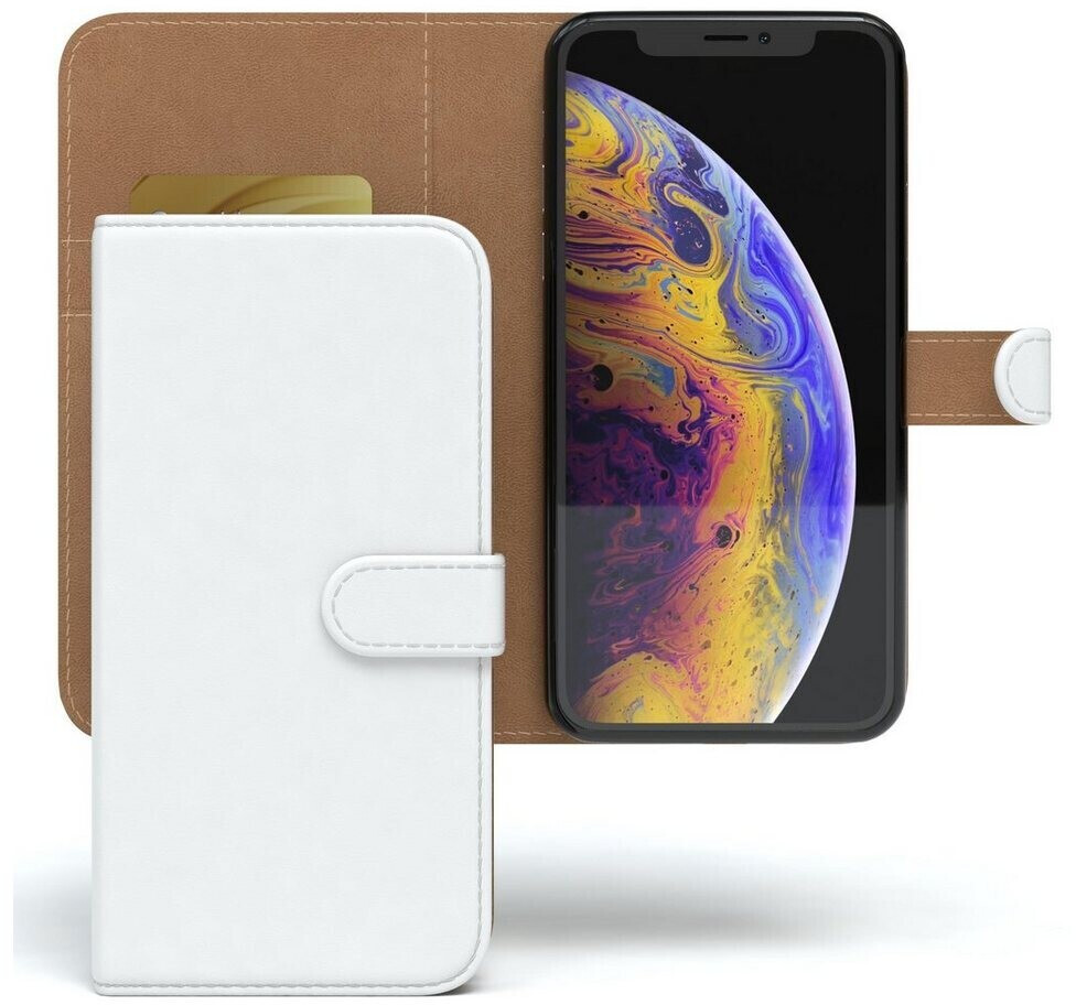 Eazy Case Bookstyle Farbig für Apple iPhone X / iPhone XS, Schutzhülle mit Standfunktion ...