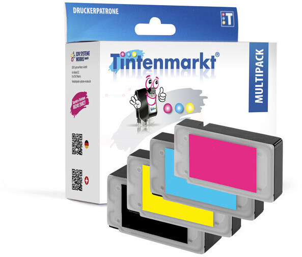 Tintenmarkt im Multipack mit 4 x recycelt ersetzt PGI-1500 für Canon ...