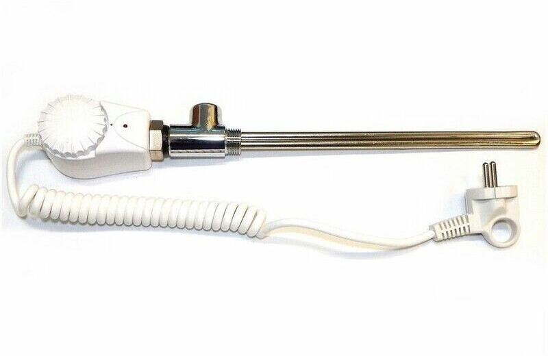 THS System Elektro-Heizstab für Badheizkörper 900W 230V 1/2“ weiß (W034 ...