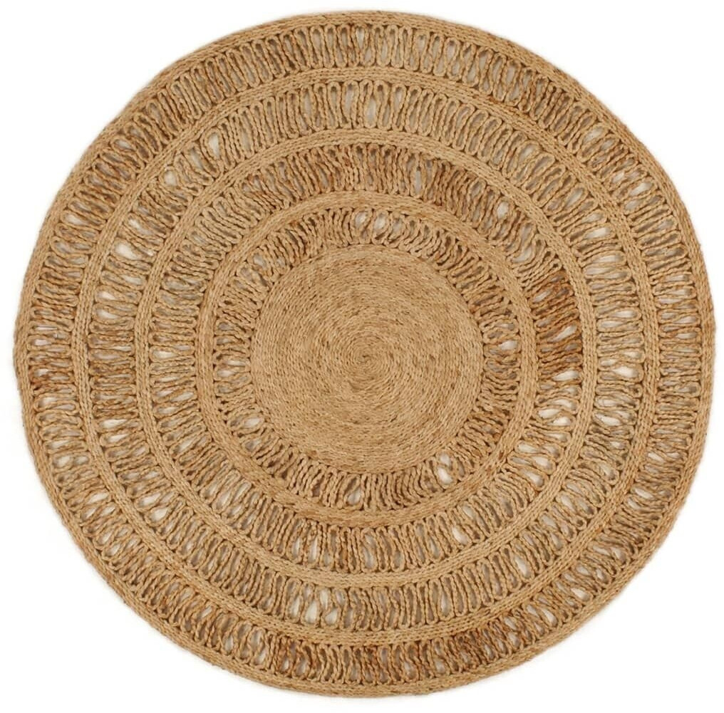 Wunderschone Jute Teppich Rund 120 Ebenbild