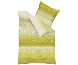 Kaeppel Maco Satin Bettwäsche Grün Streifen Sheer 155 x 220 cm + 80 x 80 cm ab 49,90 ...