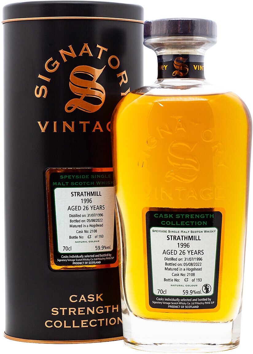 Signatory Vintage 26 Jahre Strathmill 1996/2022 Speyside Single Malt ...