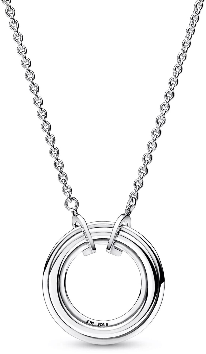 Pandora Signature Two tone Logo & Pavé Necklace (382772C01) desde 112 ...