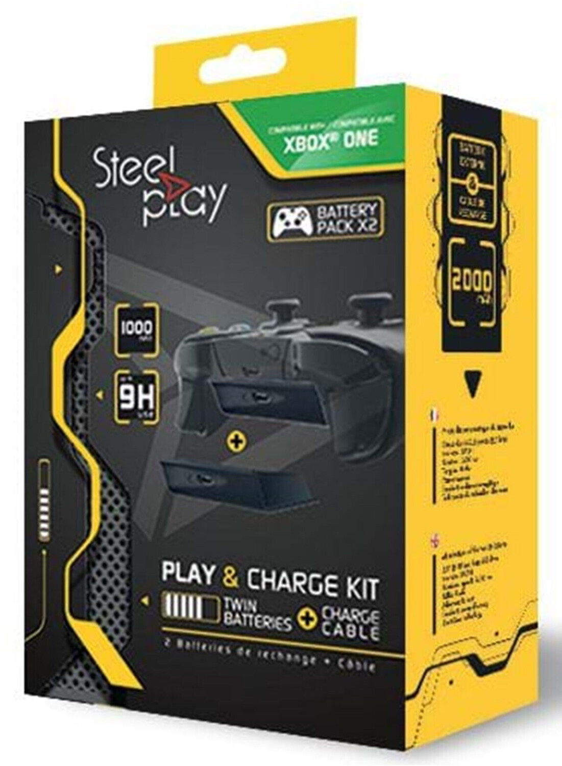 Steelplay Xbox One Play & Charge Kit + 2 Akkus + Kabel Black ab 19,95 € | Preisvergleich bei ...