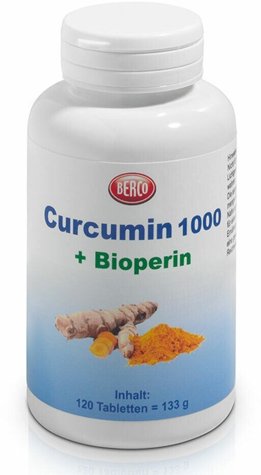 Berco Curcumin 1000+ Bioperin Tabletten ab 19,89 € | Preisvergleich bei ...