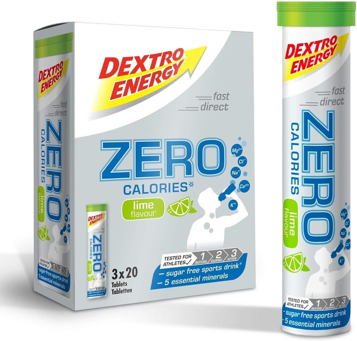 Dextro Energy Zero Calories Lime (3 x 20 Tabs) ab 4,95 ...
