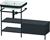 Duravit Happy D.2 Plus Möbelwaschtisch c-bonded mit Metallkonsole ...