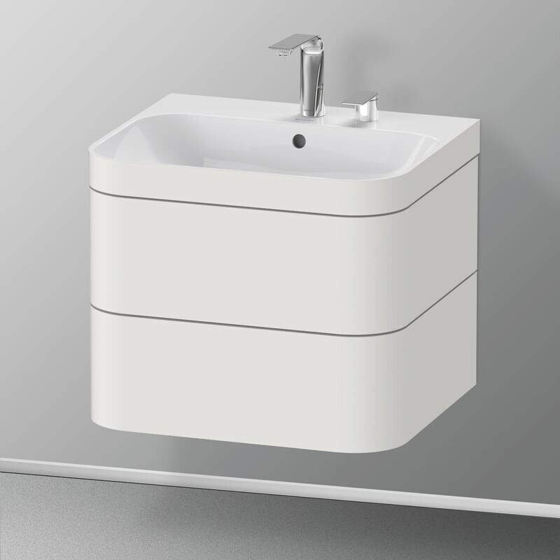 Duravit Happy D.2 Plus Möbelwaschtisch c-bonded mit Unterbau ...