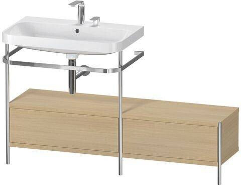 Duravit Happy D.2 Plus Möbelwaschtisch c-shaped mit Metallkonsole ...