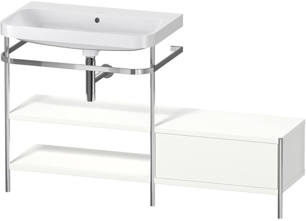 Duravit Happy D.2 Plus Möbelwaschtisch c-shaped mit Metallkonsole ...