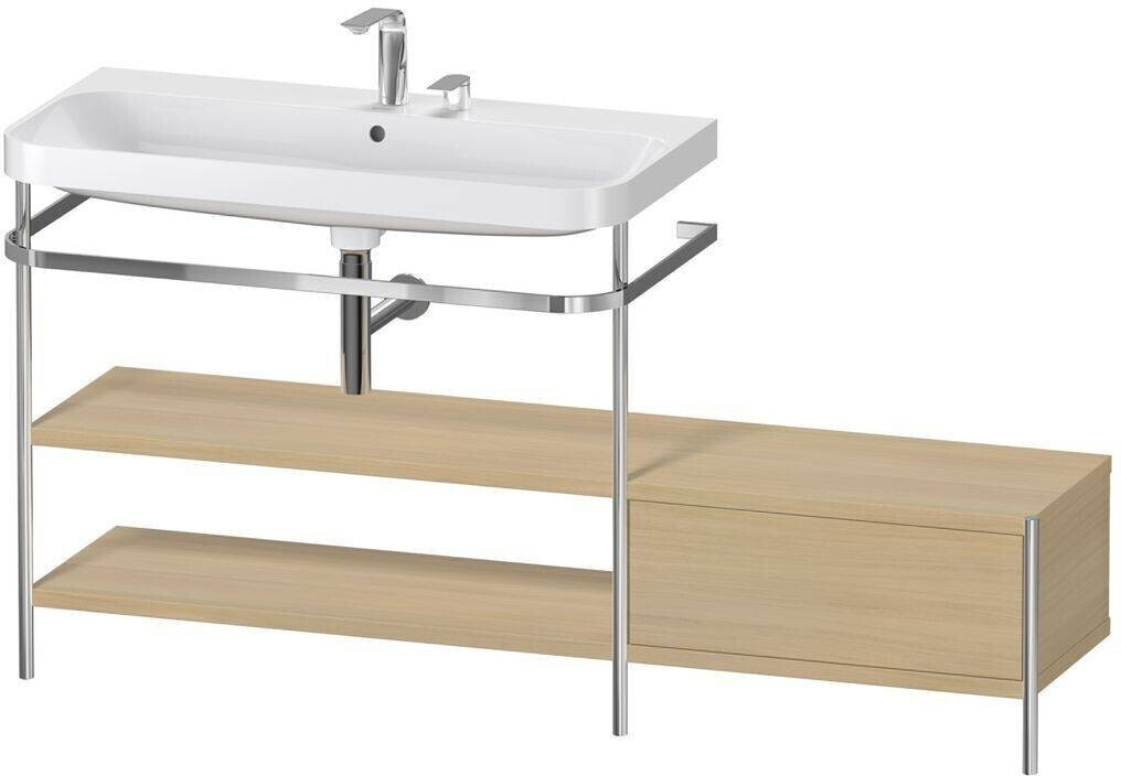 Duravit Happy D.2 Plus Möbelwaschtisch c-shaped mit Metallkonsole ...