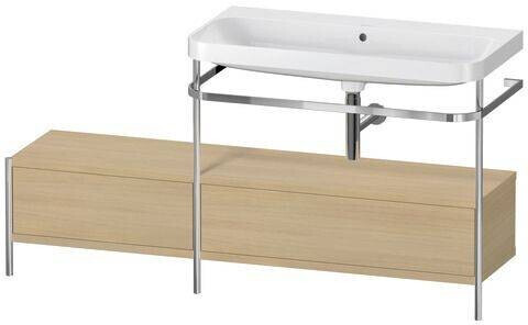 Duravit Happy D.2 Plus Möbelwaschtisch c-shaped mit Metallkonsole ...