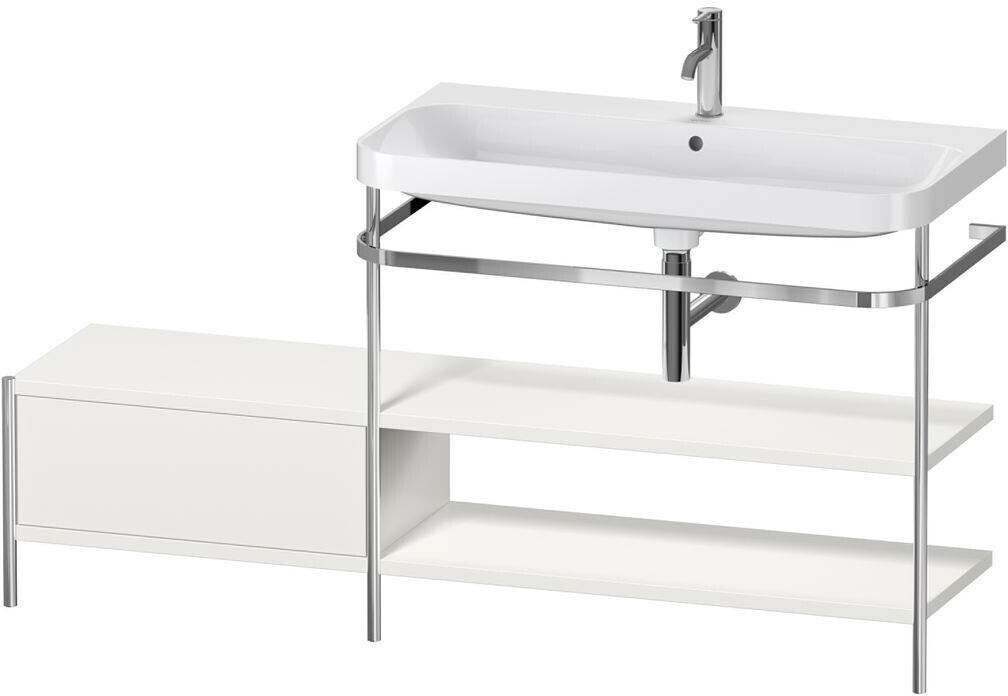 Duravit Happy D.2 Plus Möbelwaschtisch c-shaped mit Metallkonsole ...