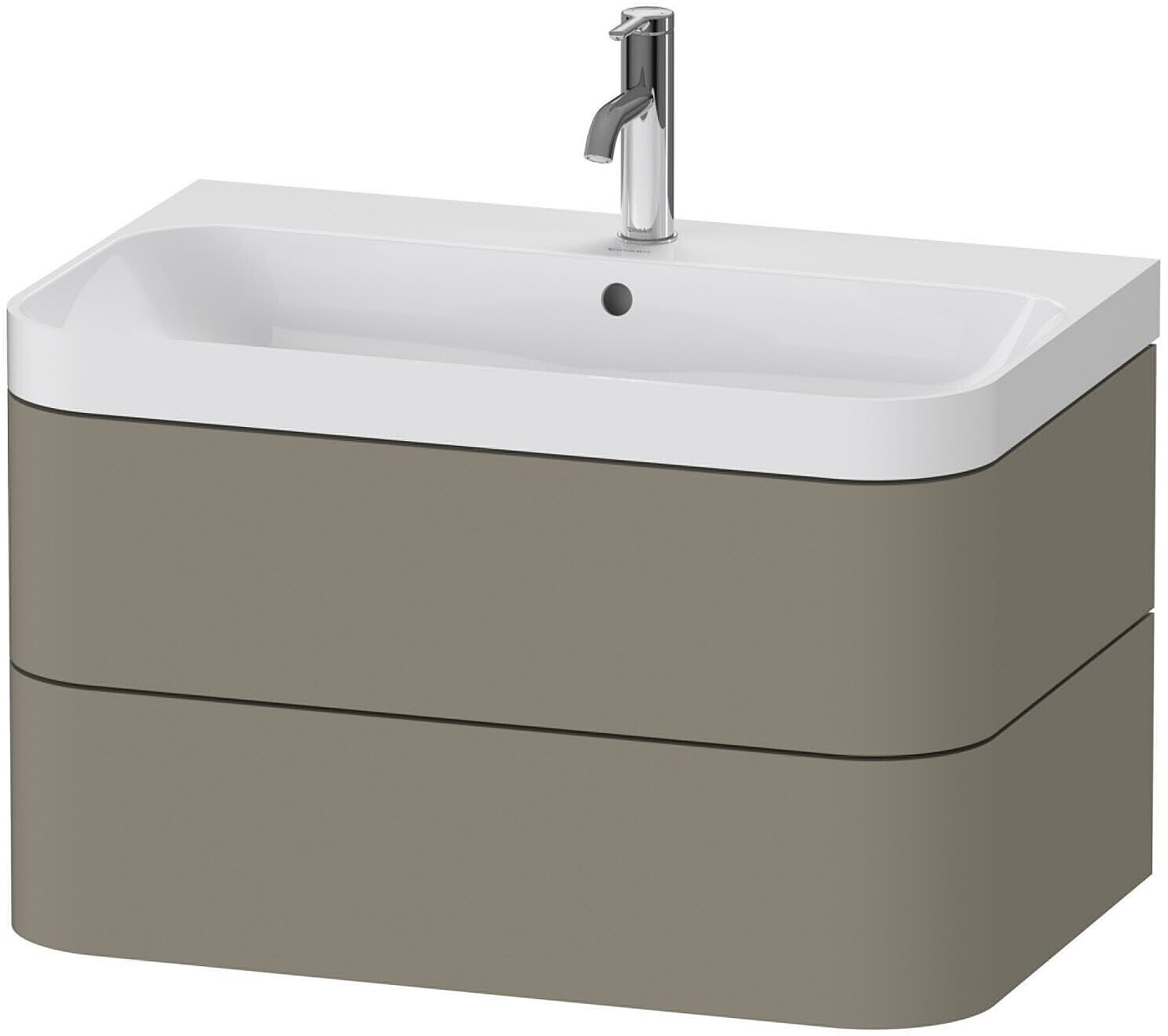 Duravit Happy D.2 Plus Möbelwaschtisch c-shaped mit Unterbau ...