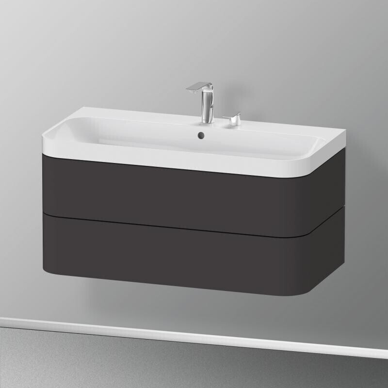 Duravit Happy D.2 Plus Möbelwaschtisch c-shaped mit Unterbau ...