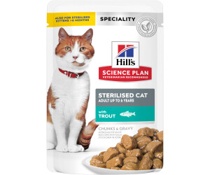 Hill's Science Plan Adult Sterilised Cat wet food trout 85g desde 1,40 ...