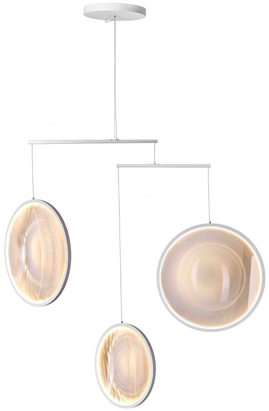 DCW éditions Focus X3 Kronleuchter Mattweiß/Mattweiß (FOCUS X3 WHITE ...