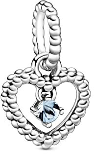 Pandora Geburtsstein Metallperlen-Herz Charm-Anhänger (798854C) ab 25 ...