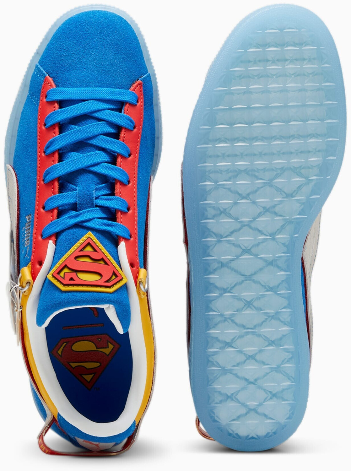 Puma x SUPERMAN 85th Anniversary Suede (396210) racing blue/red/yellow ...