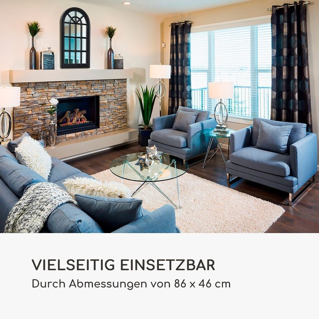 Casa Chic Savile Französischer Fensterspiegel Holzrahmen 86x46 cm ...