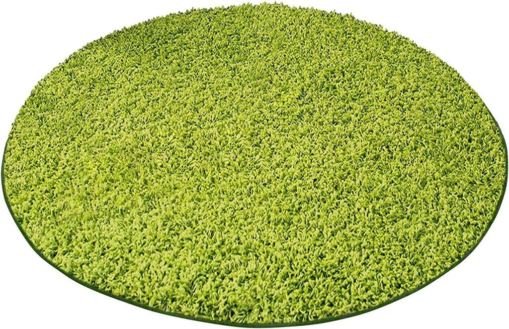 Floordirekt Shaggy-Teppich Barcelona Grün 140 Rund 240 cm Durchmesser ...
