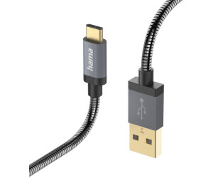 Hama Ladekabel Metall USB-A - USB-C 1,5m Metallmantel Anthrazit ...