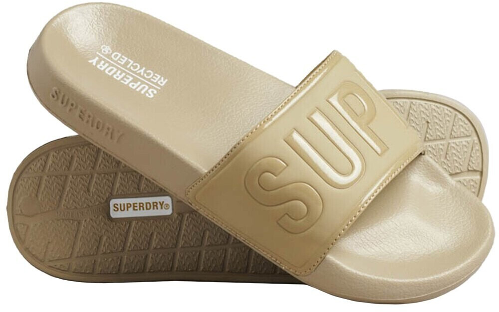 Superdry Code Core Vegan Pool Slides golden ab 32,98 € | Preisvergleich bei idealo.de
