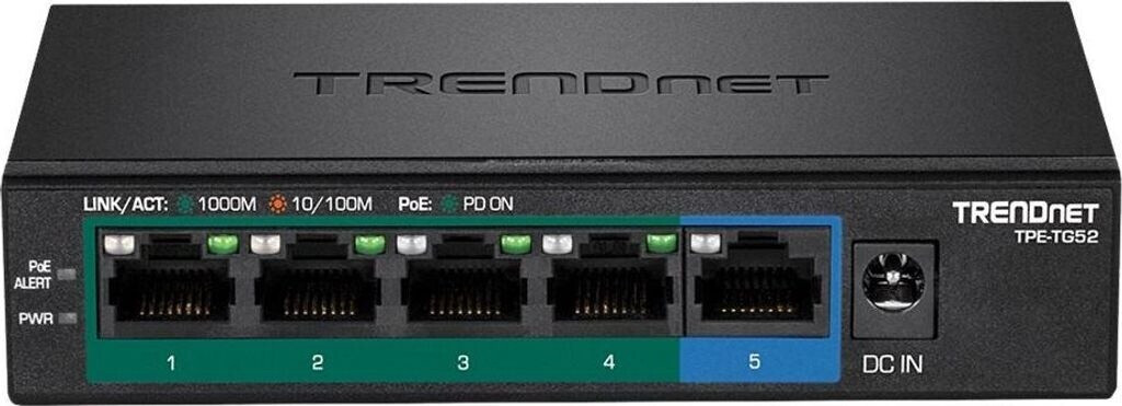 TRENDnet 5-Port Gigabit PoE+ Switch (TPE-TG52) ab € 43,86 ...