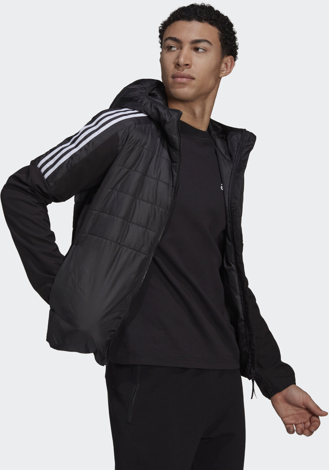 Adidas Man Essentials Insulated Hooded Hybrid Jacket black (HD5963) ab ...