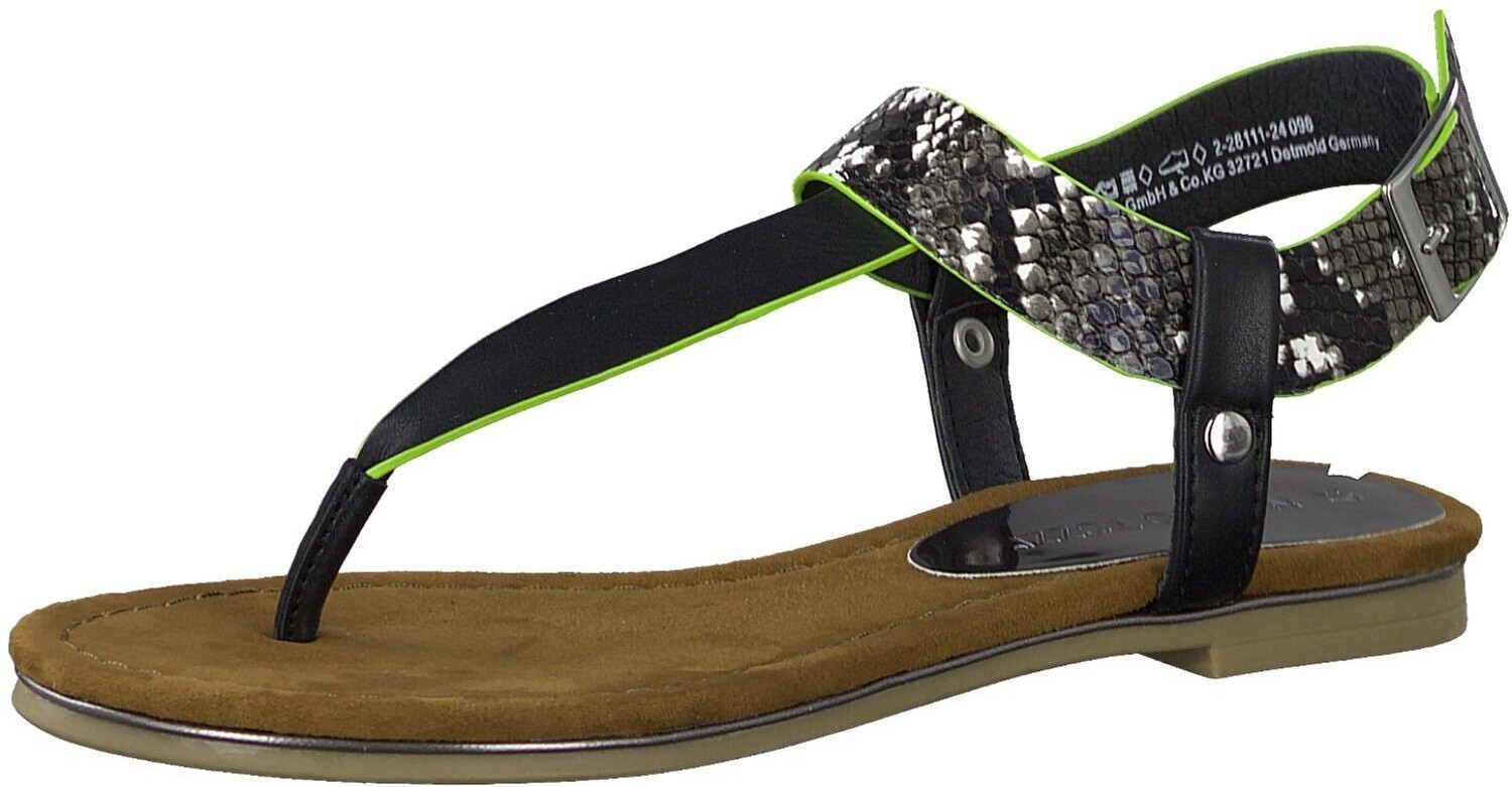 Marco Tozzi 2-28111-24 T-Spangen Sandalen Zehentrenner Römersandale ...