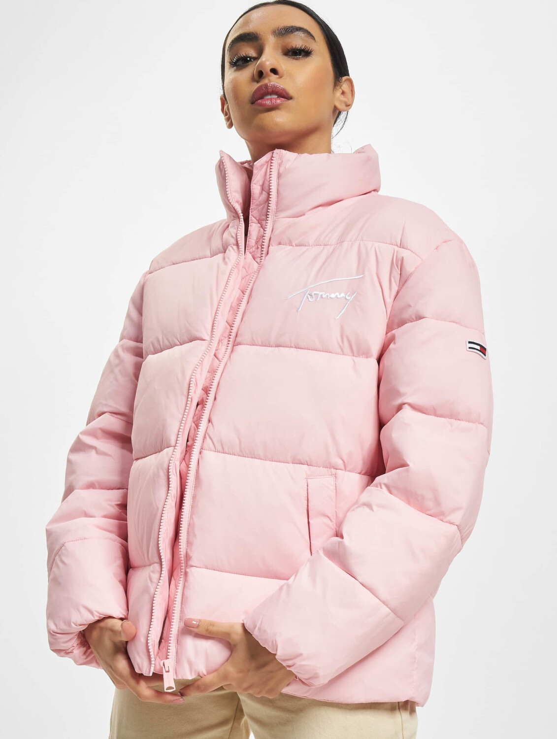 Tommy Hilfiger Signature Modern Padded Puffer Jacket (DW0DW14660) rosa ...