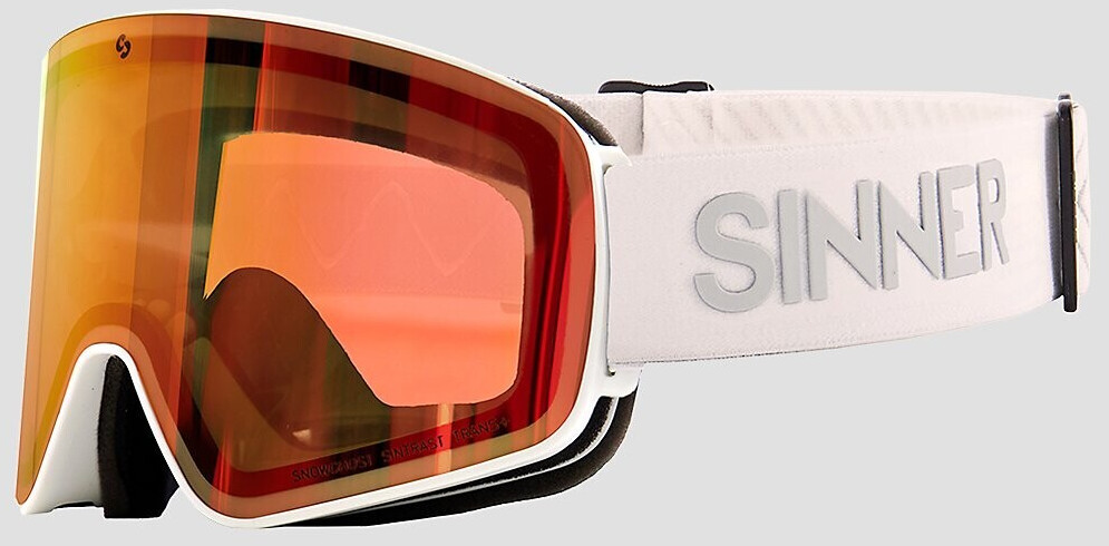 Sinner Snowghost Matte White Goggle red photochromic ab 159,95 ...