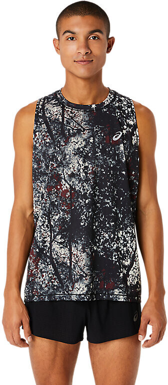 Asics ALL OVER PRINT SINGLET Performance Black/Antique Red ab 24,00 ...