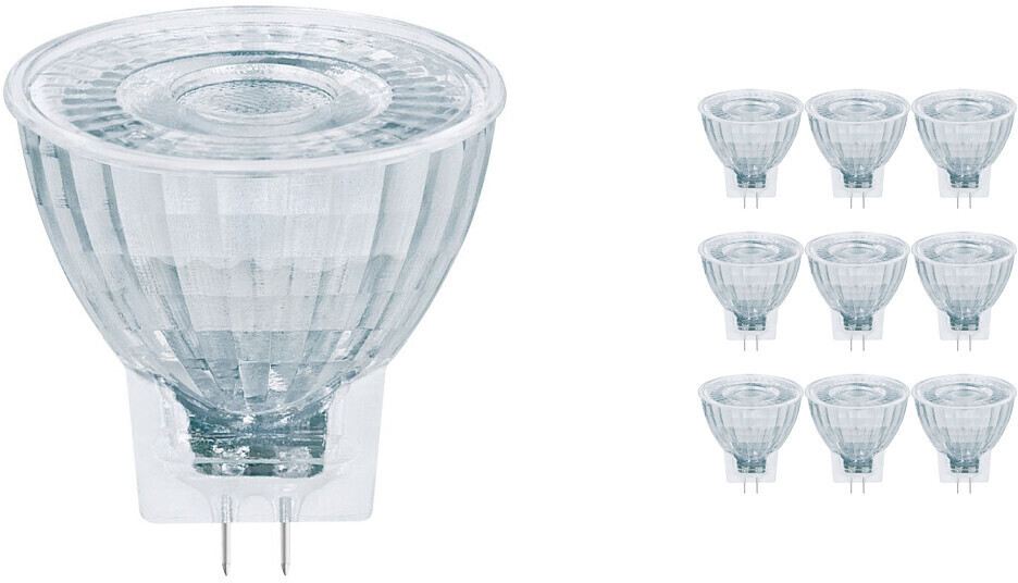 Osram 10x Performance LED-Spot Reflektor GU4 MR11 2.5W 184lm 36D - 840 Kaltweiß Ersatz für 20W ...