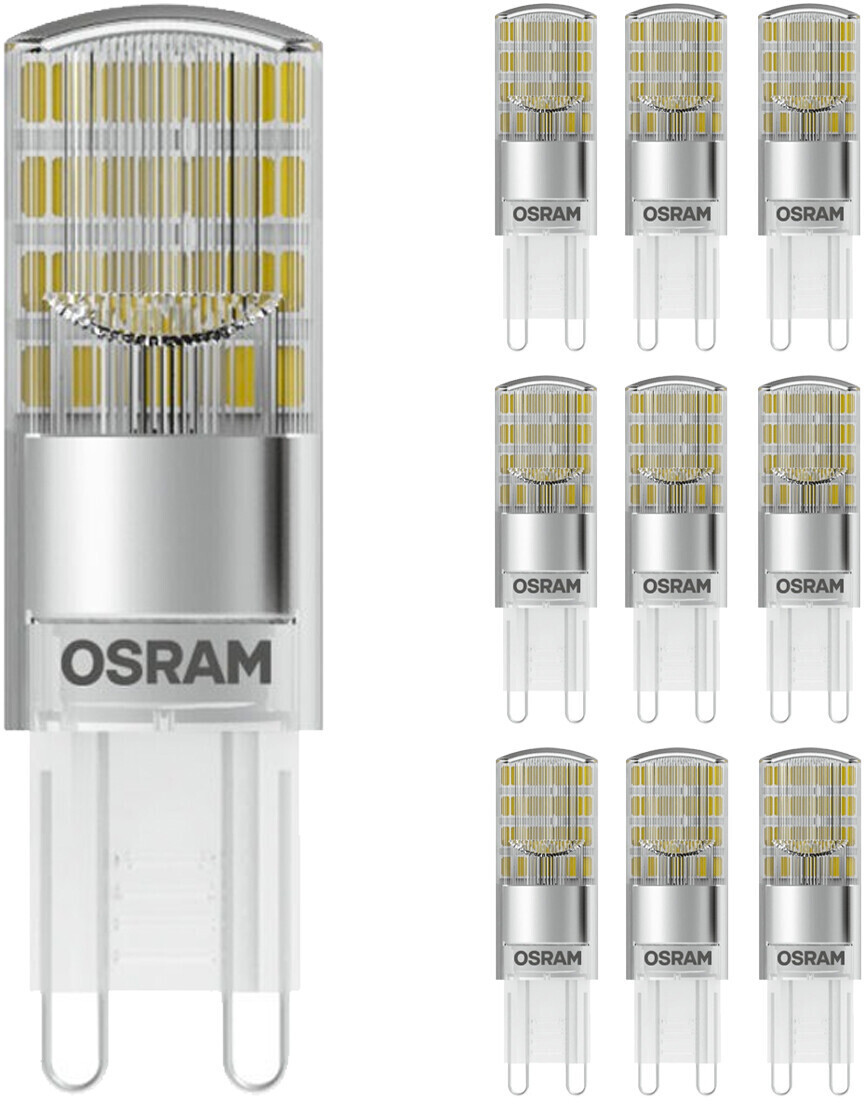 Osram 10x Performance LED Capsule G9 Klar 2.6W 320lm - 827 Extra Warmweiß Ersatz für 30W ab 48 ...