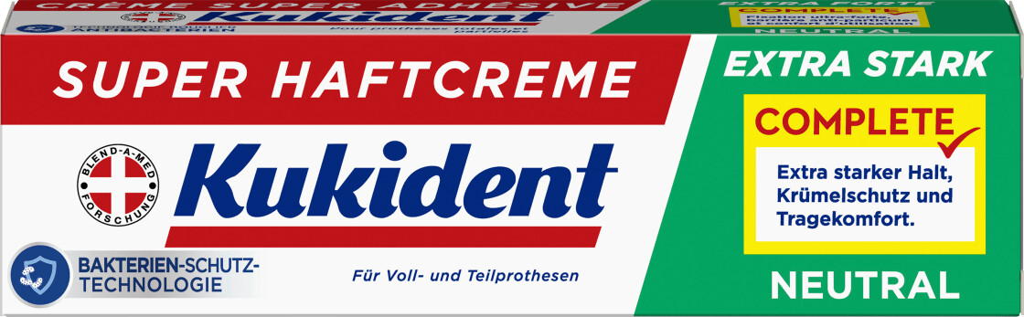 Kukident Complete Super-Haftcreme extra stark neutral (47 g) ab 3,19 ...